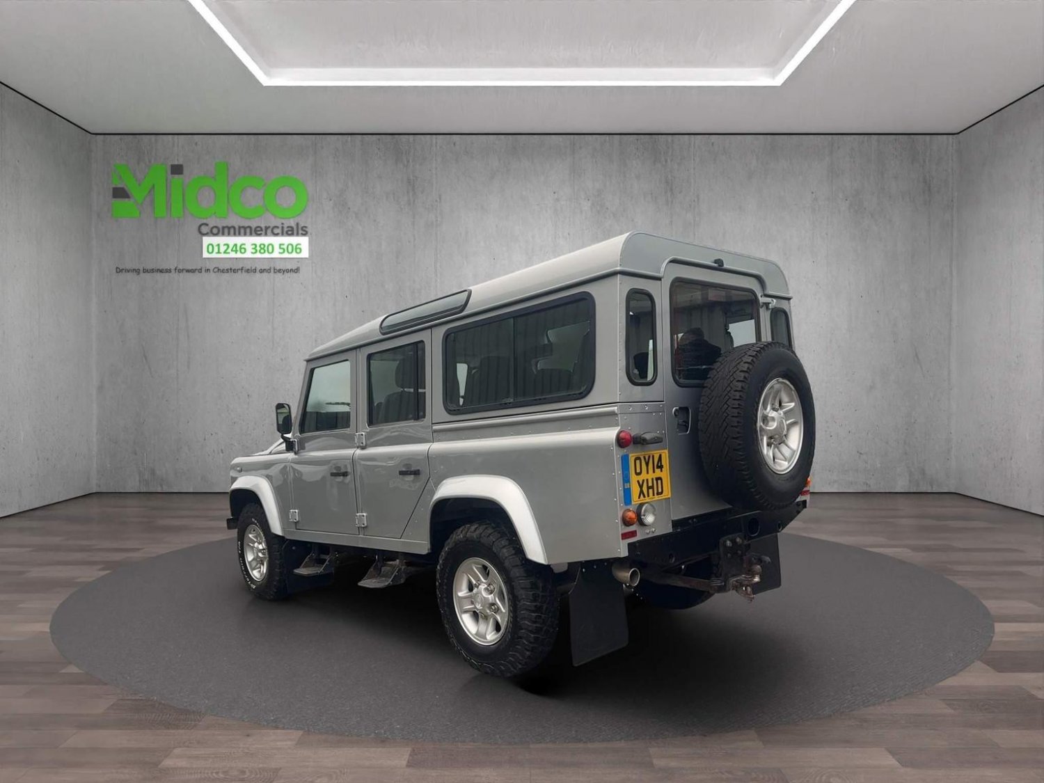 Used LAND ROVER DEFENDER 110 2014 Silver for sale - £29500 +VAT in ...