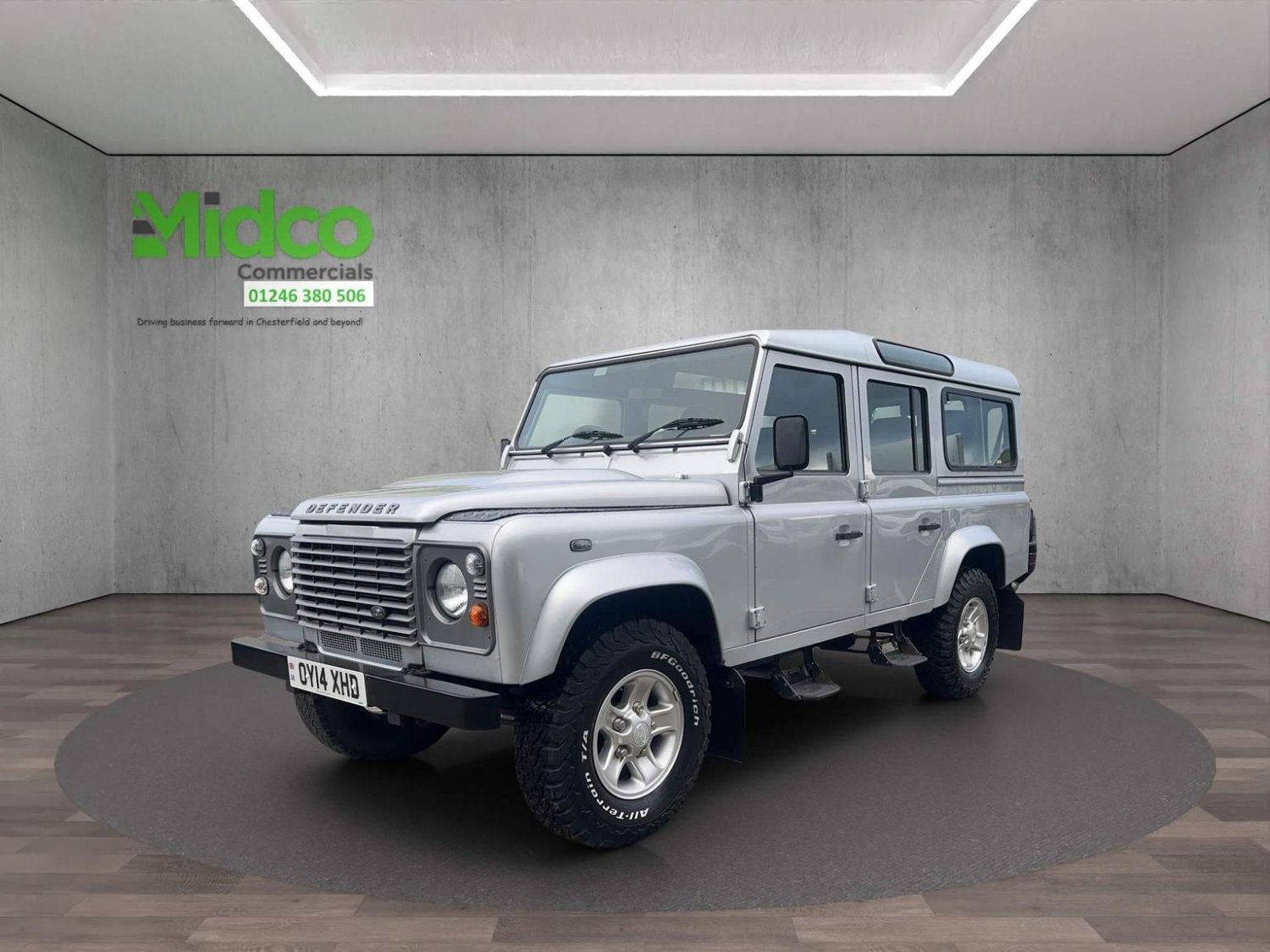 Used LAND ROVER DEFENDER 110 2014 Silver for sale - £29500 +VAT in ...
