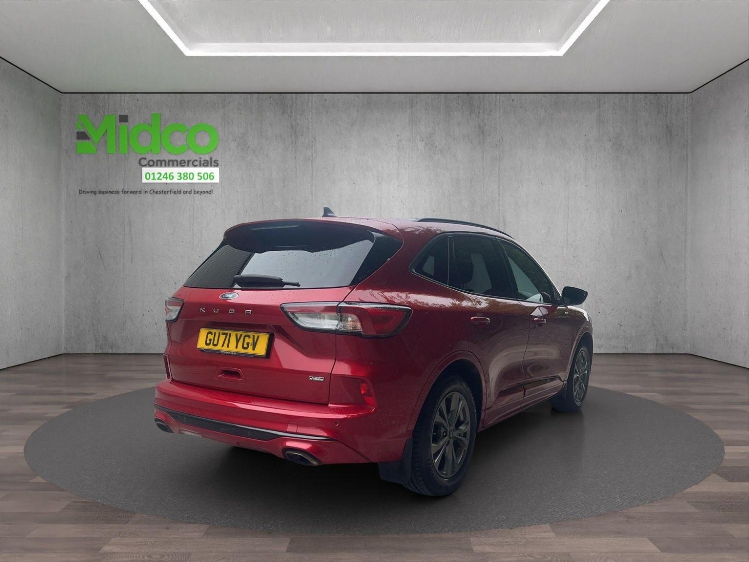 SOLD - Used FORD KUGA 2021 Red in Chesterfield, Derbyshire | Midco ...